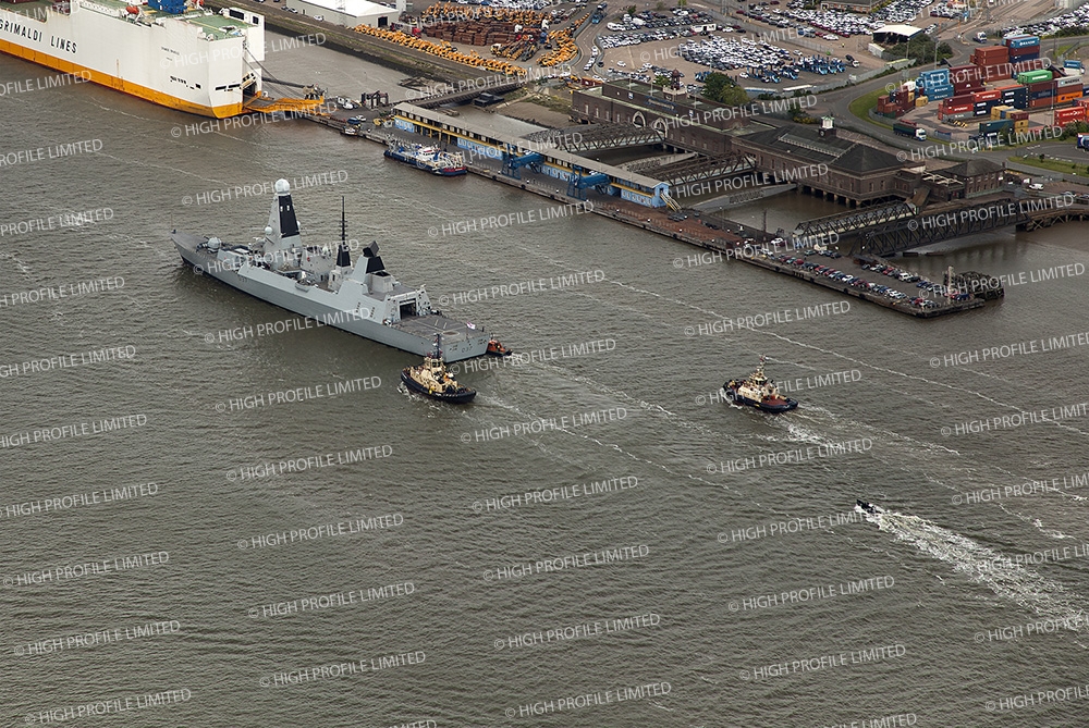 HMS Duncan Aerial Photograph - High Profile Limited